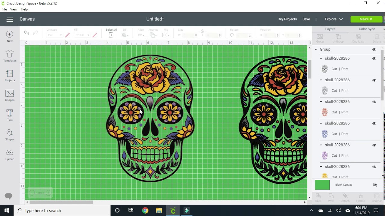 Make complex SVG a print and cut - YouTube