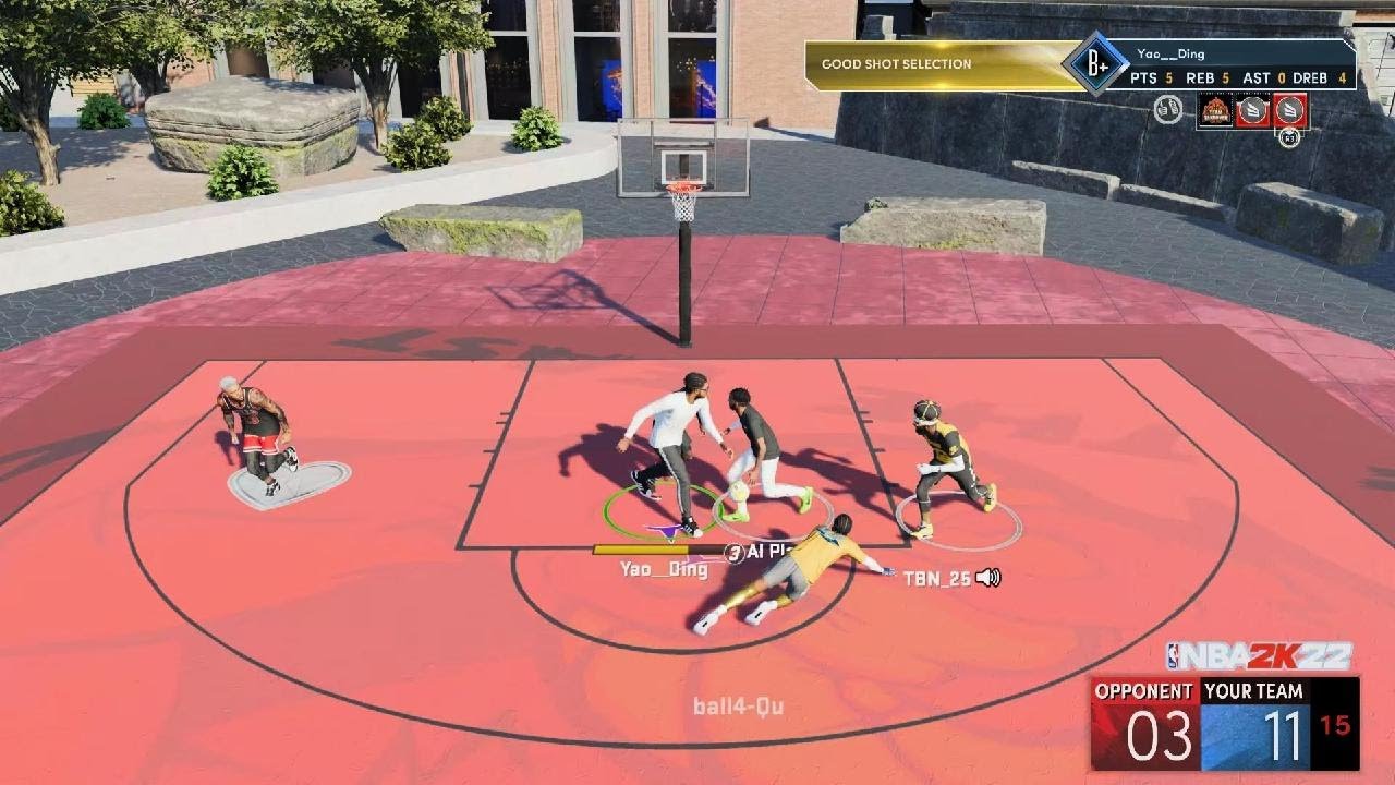 NBA 2K22 Slasher build Half court 3 - YouTube