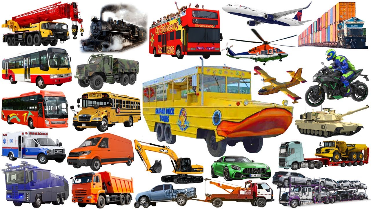 Street vehicles | Cars and Trucks | Học Tên Các Phương Tiện Giao Thông ...