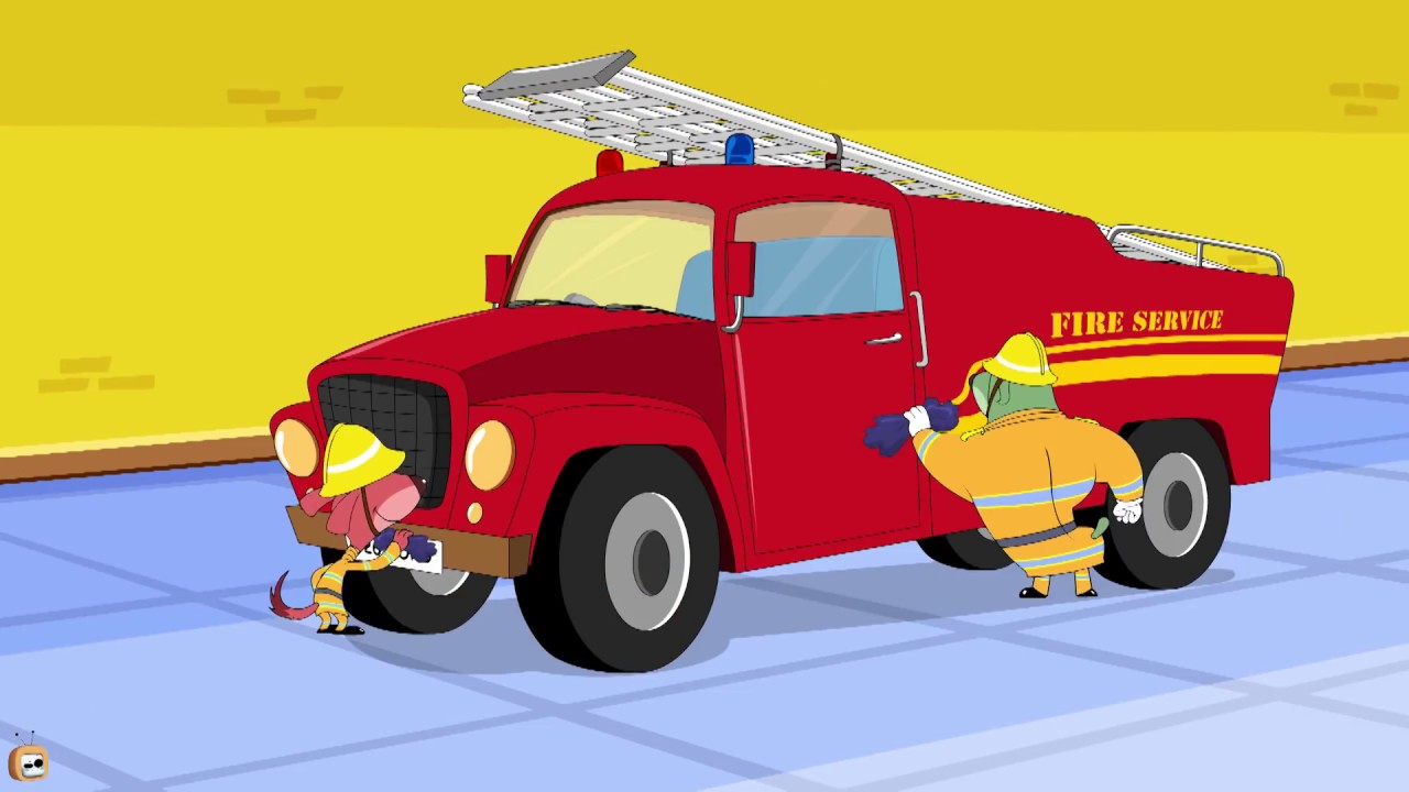 Rat A Tat Fire Engine Truck Fireman Dog Don Funny Animated Doggy ...