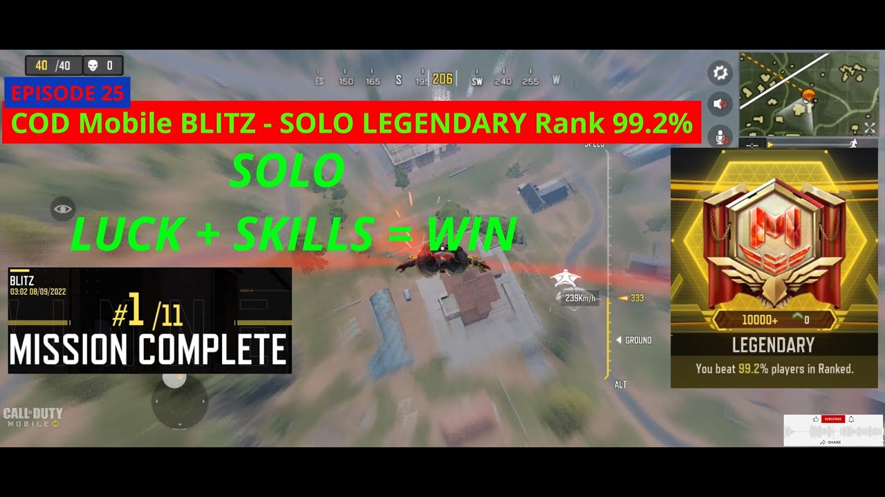 EP 25 COD Mobile BLITZ- SOLO Legendary Rank - YouTube