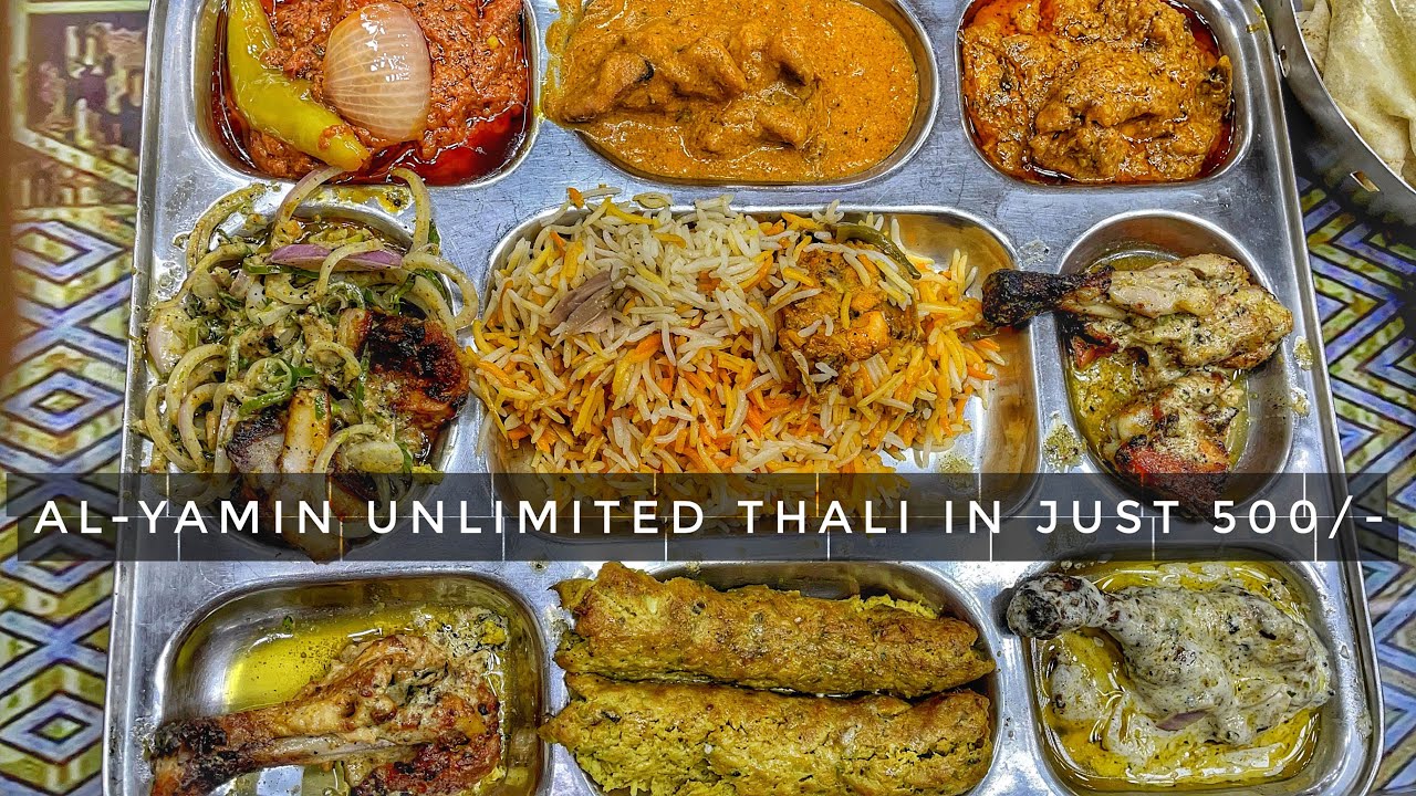 AL-YAMIN JAMA MASJID NON-VEG THALI IN JUST 500/- | ZAIKA-E-MIYA BHAI ...