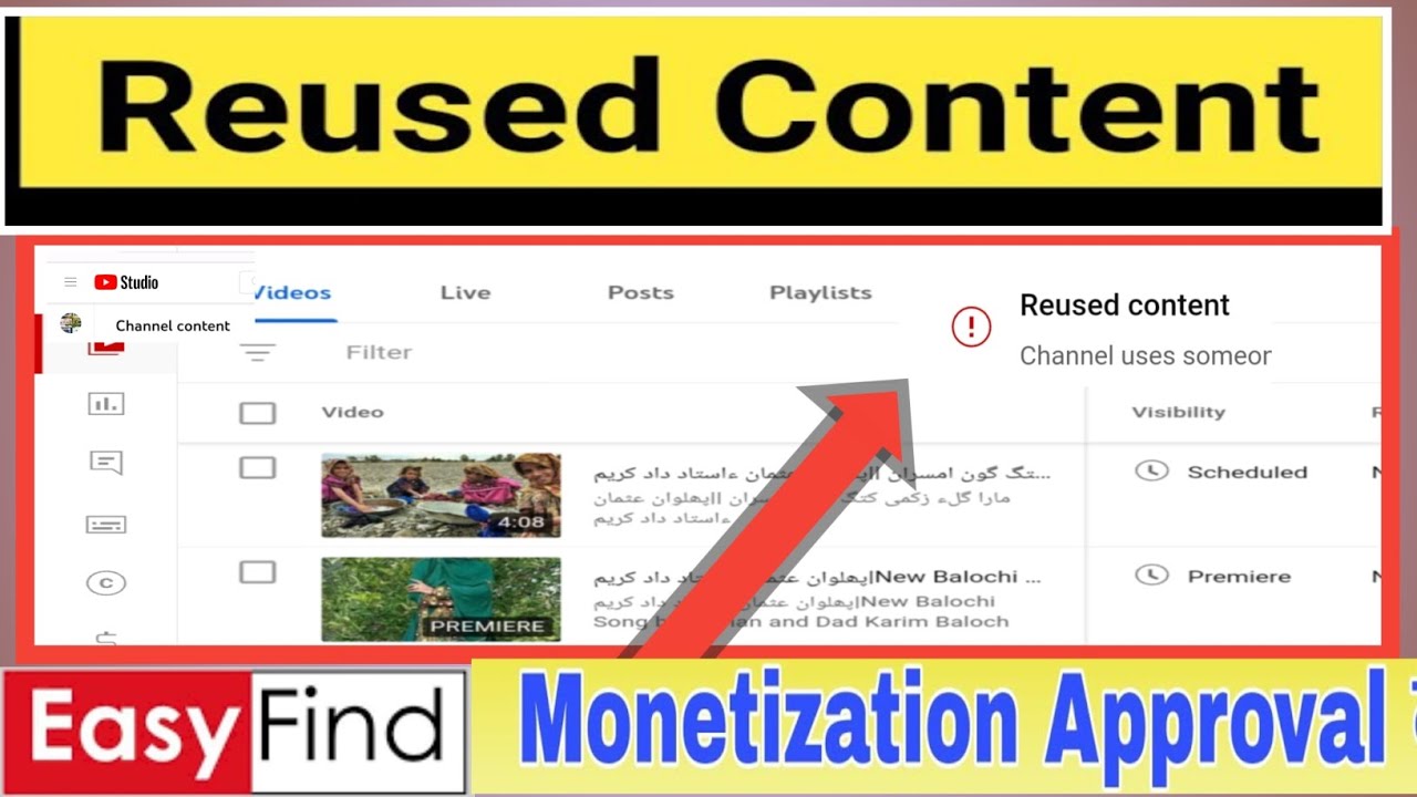 Reused content monetization | Reused content youtube monetization - YouTube