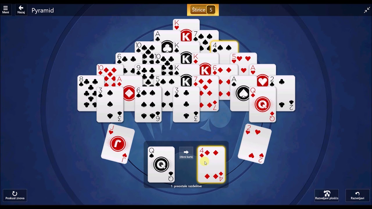 Microsoft Solitaire Collection - Pyramid October 24 2017 - YouTube