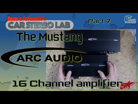 La Mustang de Dean et l'amplificateur Arc Audio Falcon à 16 canaux Car Stereo Lab 7