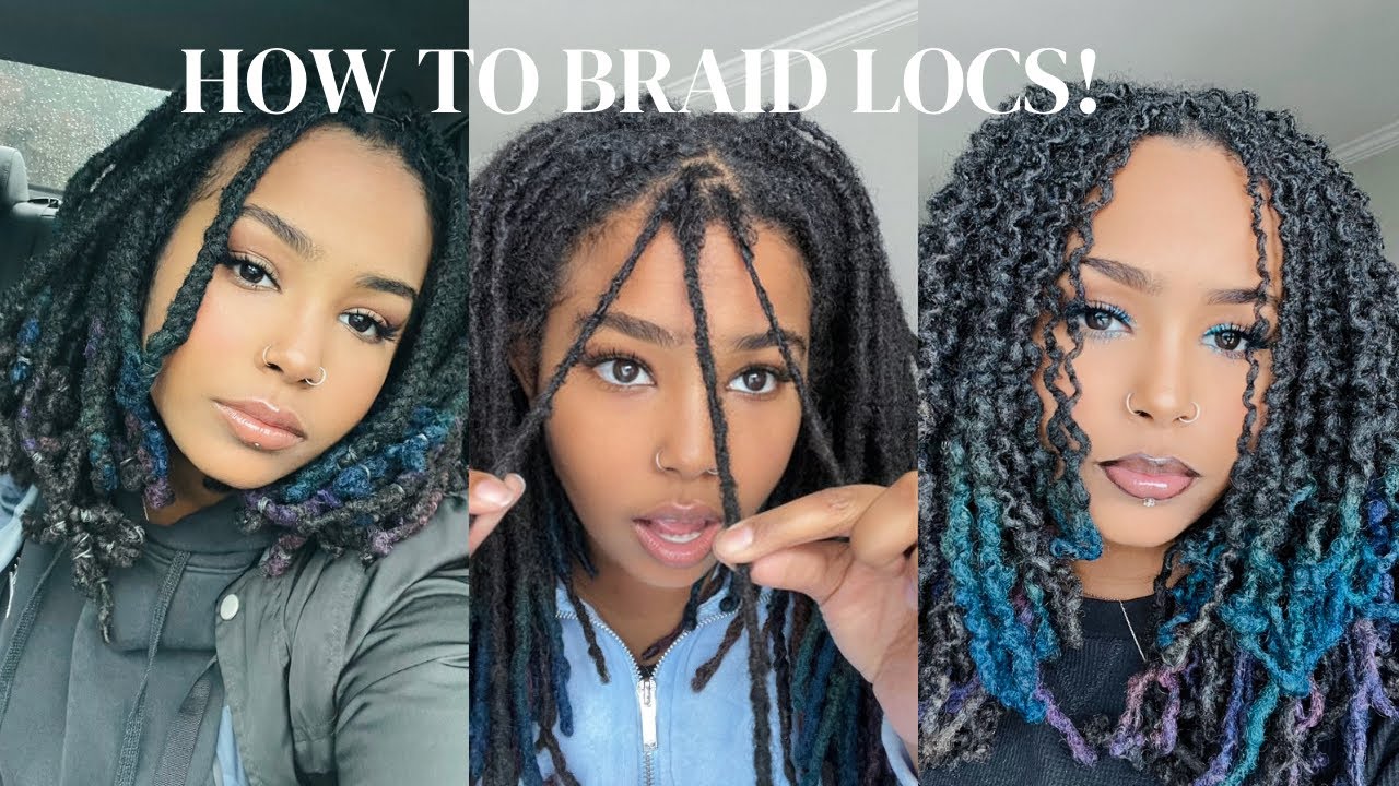How to braid locs | loc tutorial (easy) - YouTube