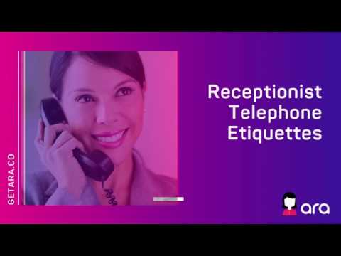 Receptionist Telephone Etiquette - Before a Call (Part 1) - YouTube