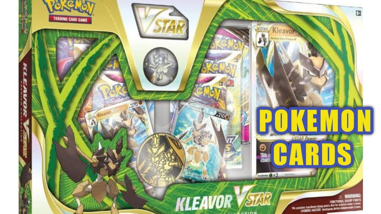 Pokémon Kleavor Vstar premium collection. Pokemon trading card game ...