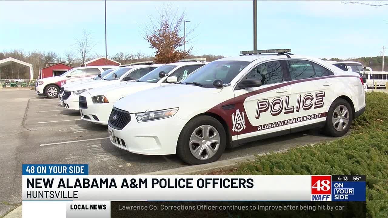 Alabama A&M welcomes two new police officers to department - YouTube