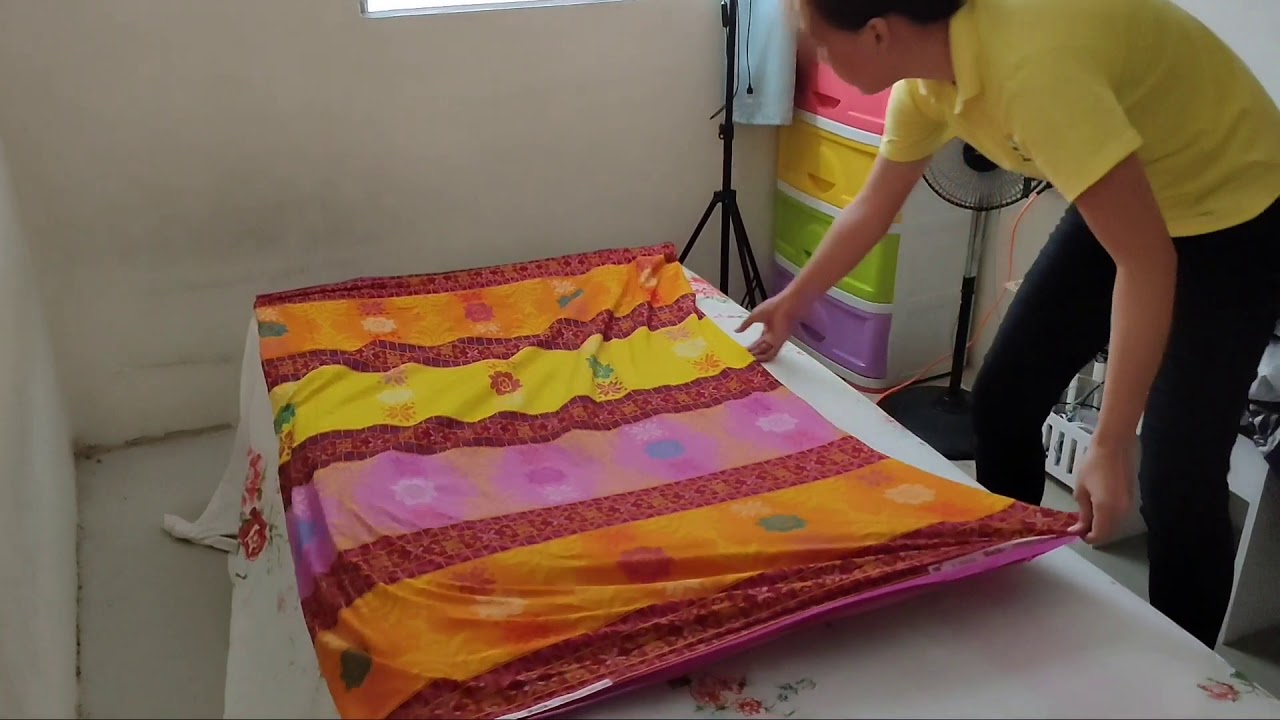 How to make five sheets traditional bed make up - YouTube