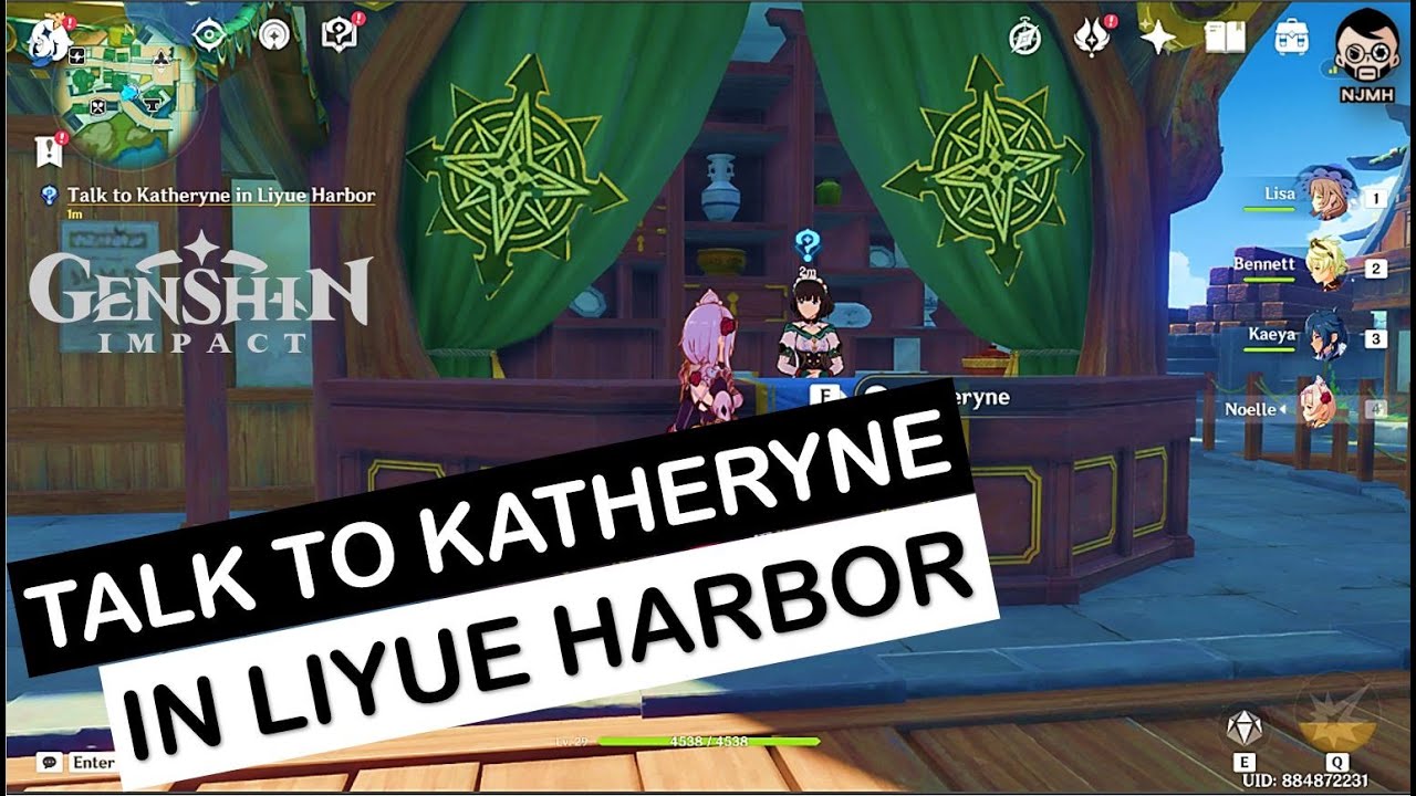 Talk to Katheryne in Liyue Harbor | New Horizons of Adventure | Genshin ...