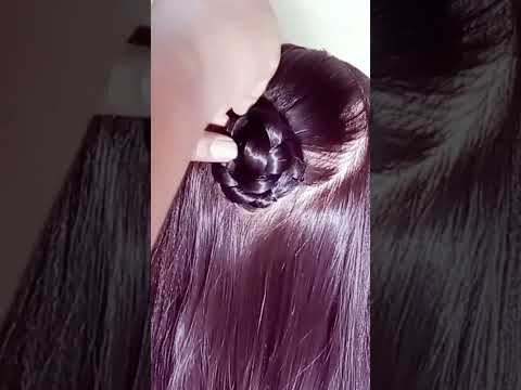 Diwali hair style/Open hair style/Festive hair style/#shorts - YouTube