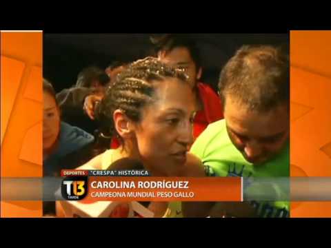 Carolina "Crespa" Rodríguez se coronó campeona mundial de boxeo - YouTube