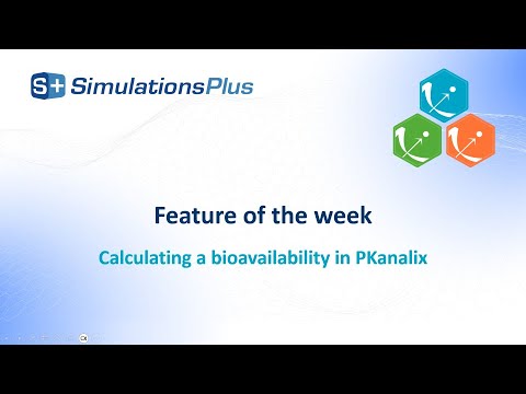 Feature of the Week #166: Calculating a bioavailability in PKanalix - YouTube