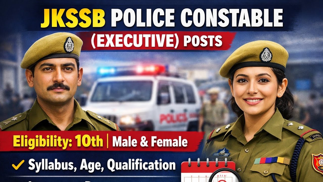 Jkssb Police constable (executive) posts || Syllabus, Age, Eligibility ...