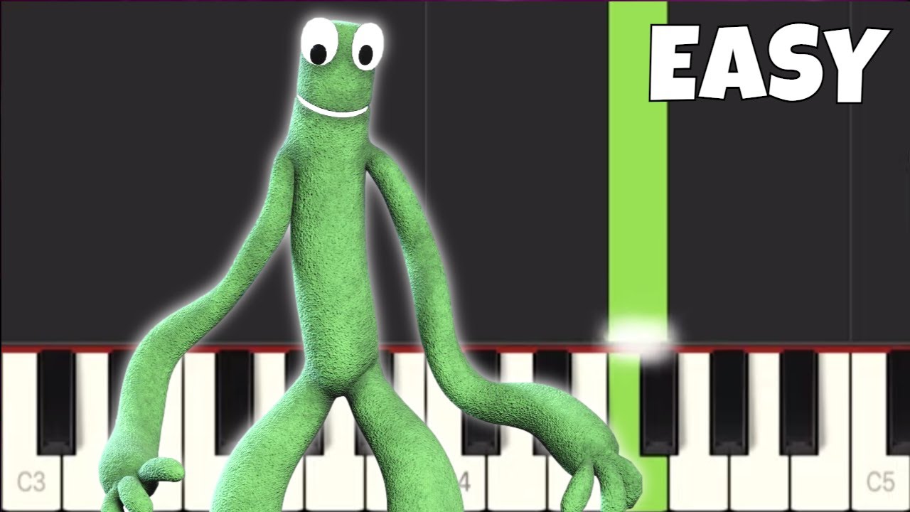 Rainbow Friends Finger Heart - Fancy Refill EASY Piano Tutorial - YouTube