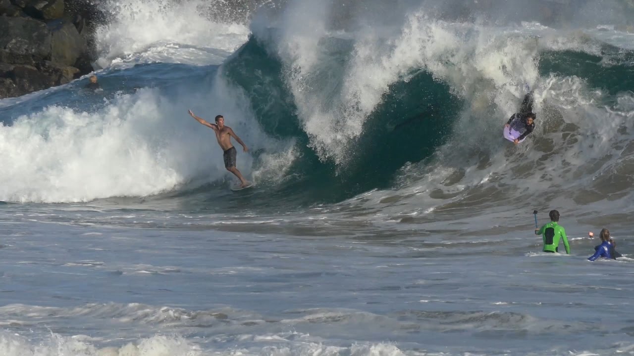 The Wedge, CA, Surf, 4/22/2017 PM - Part 4 (4K@30) - YouTube
