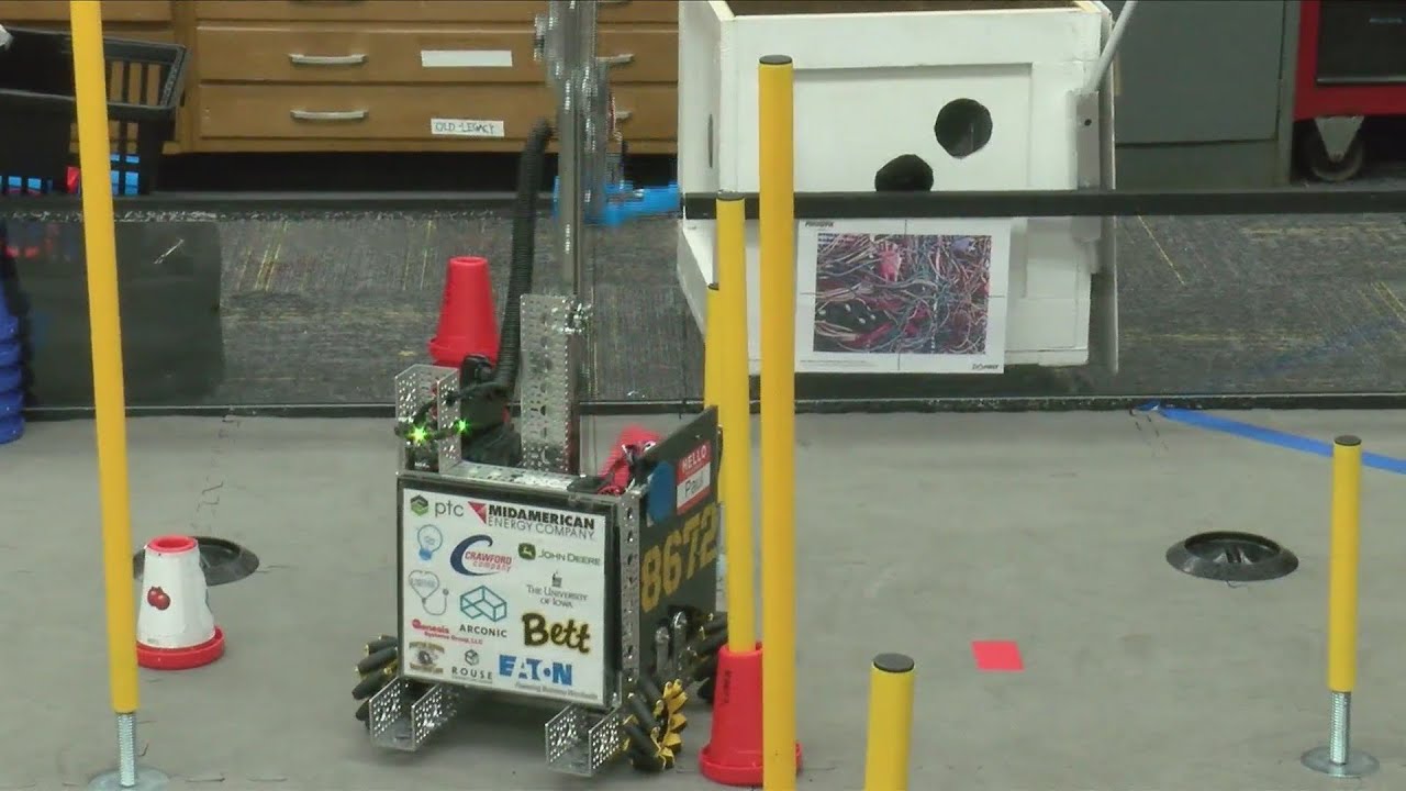 UBett Robotics Team heading to Iowa State Tournament - YouTube