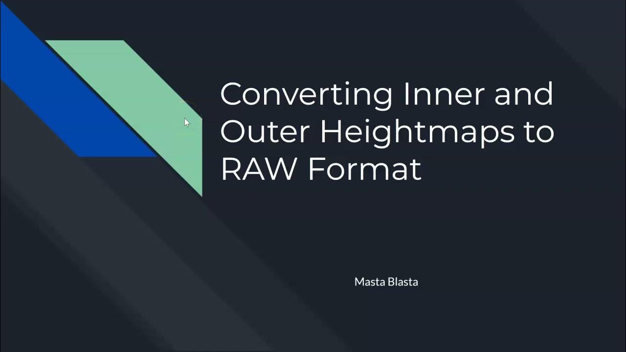 Converting Inner and Out Heightmaps to RAW Format - YouTube