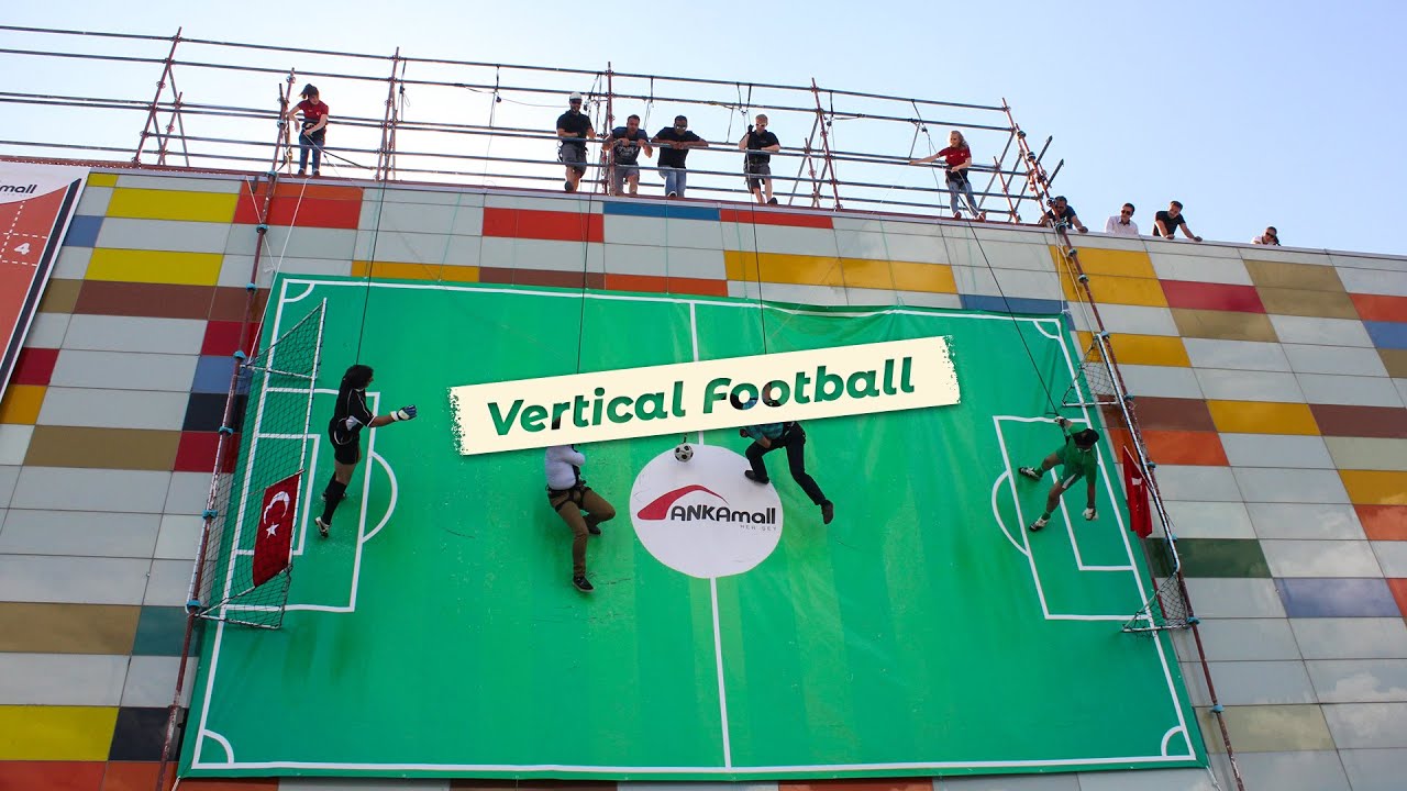 A Upside Down Crazy Sport: Vertical Football ⚽️ - YouTube