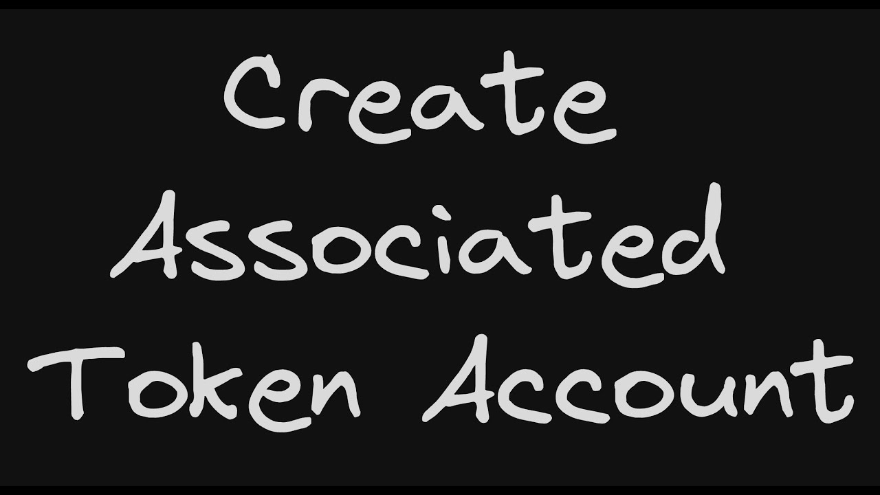 How to Create a Solana Token Account in Rust - YouTube