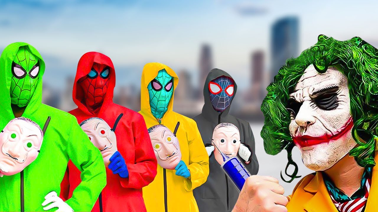 SUPERHERO's Story || All Spider-Man Escape from Horror HIDE and SEEK ...