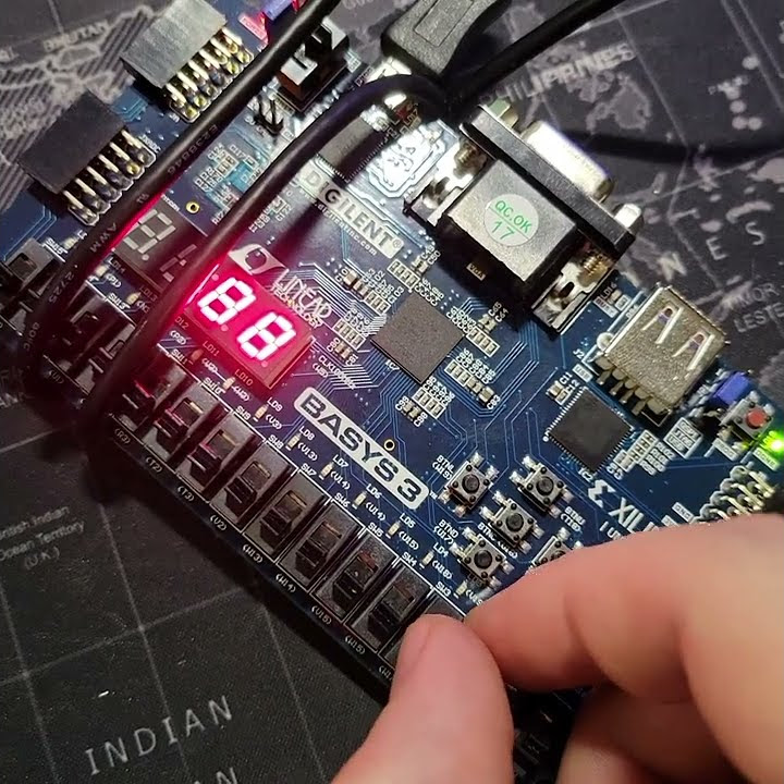 FPGA - Seven-segment display (only 2 digits) - YouTube