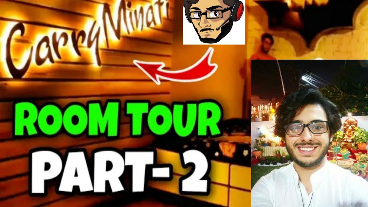 Carryminati House and 15 Lakh studio tour😍 || carryminati || # ...