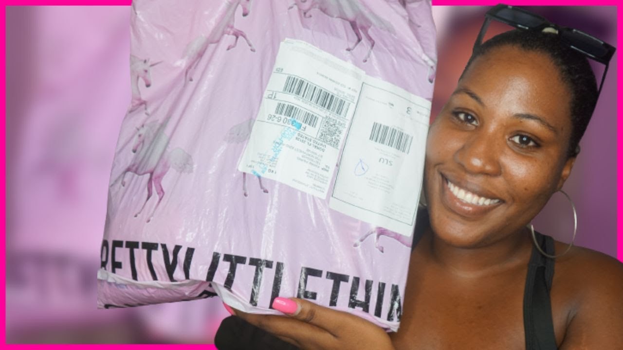 UNBOXING MY PRETTY LITTLE THING PACAKGE || AMAZON EXFOLIATING GLOVE ...