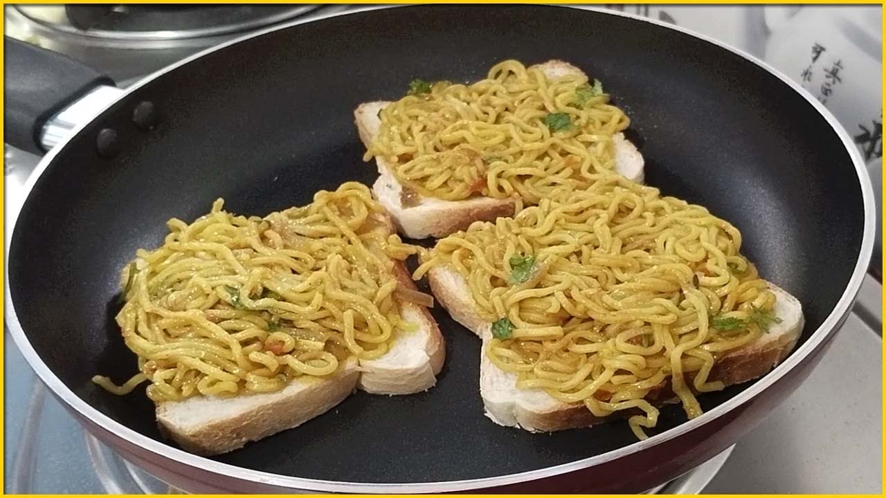 Tasty Breakfast Recipes || Bread Maggi Recipe || Maggi Recipe || Maggi ...