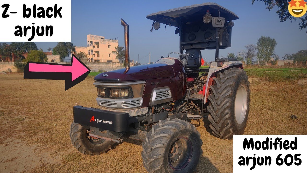 modified arjun 605 DI // 🔥💫 Full Z-black tractor // - YouTube