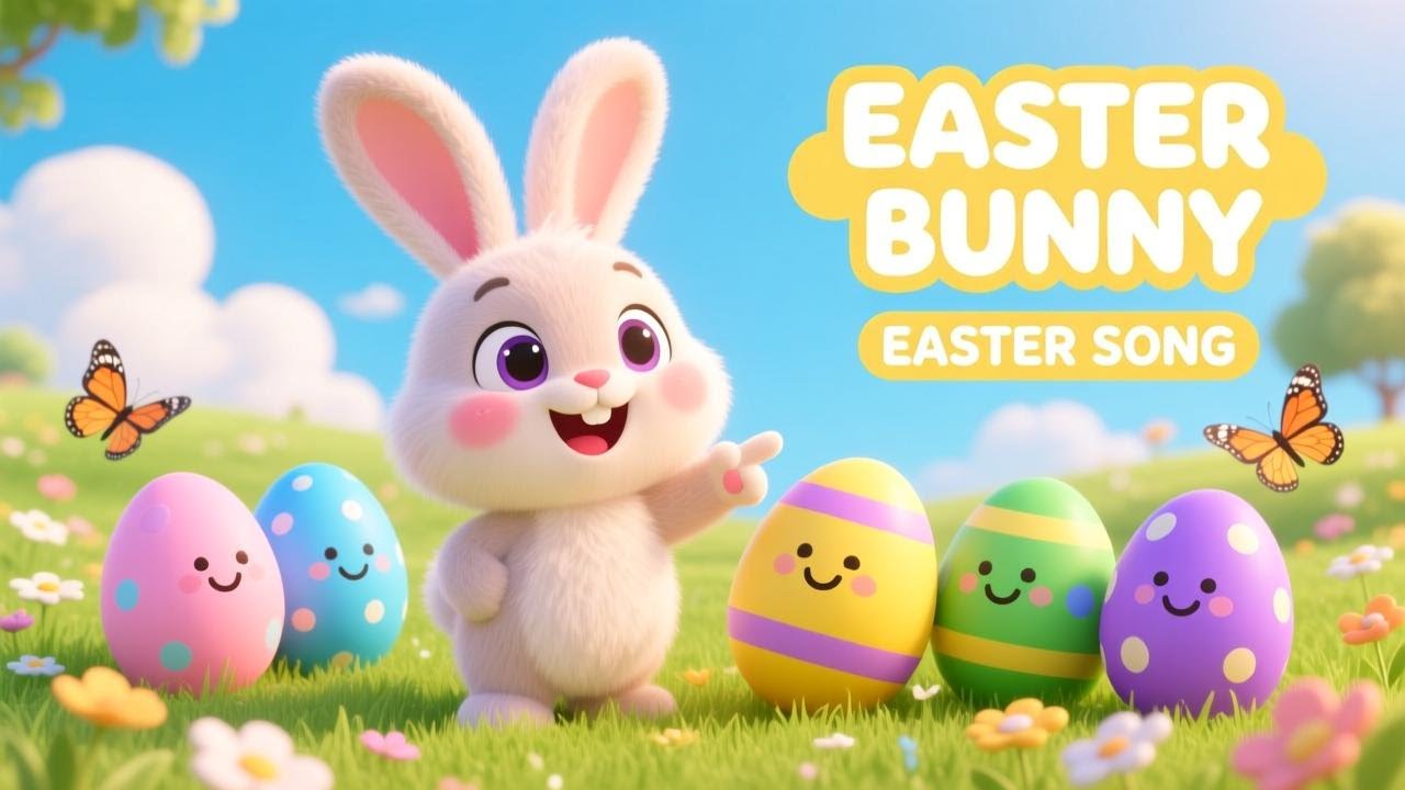 Easter Bunny Song for Kids | Fun Easter Eggs Nursery Rhyme | Little ...