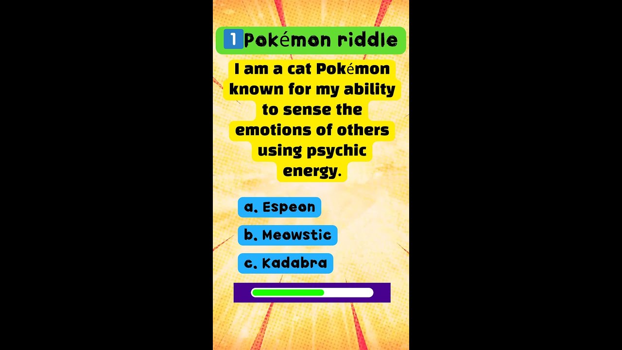 How many out of 10 Pokémon riddles can you solve? - YouTube
