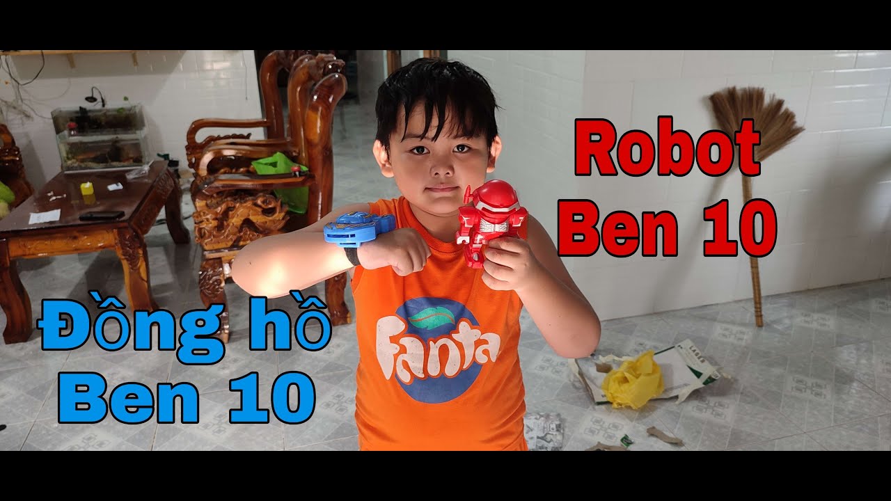 Chơi đồng hồ Ben 10 và Robot Ben 10 | Ba Đô TV - YouTube