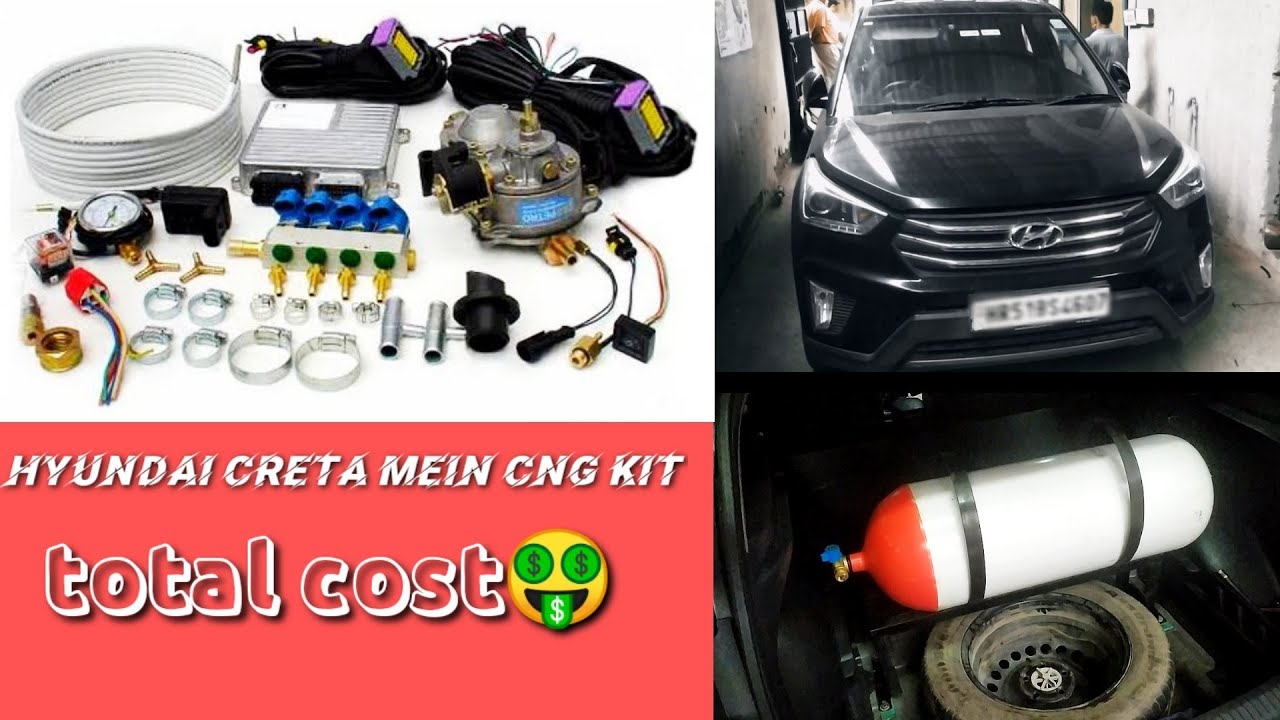 Hyundai creta (CNG kit installation) [total cost]🤑{ mileage}🔥 - YouTube