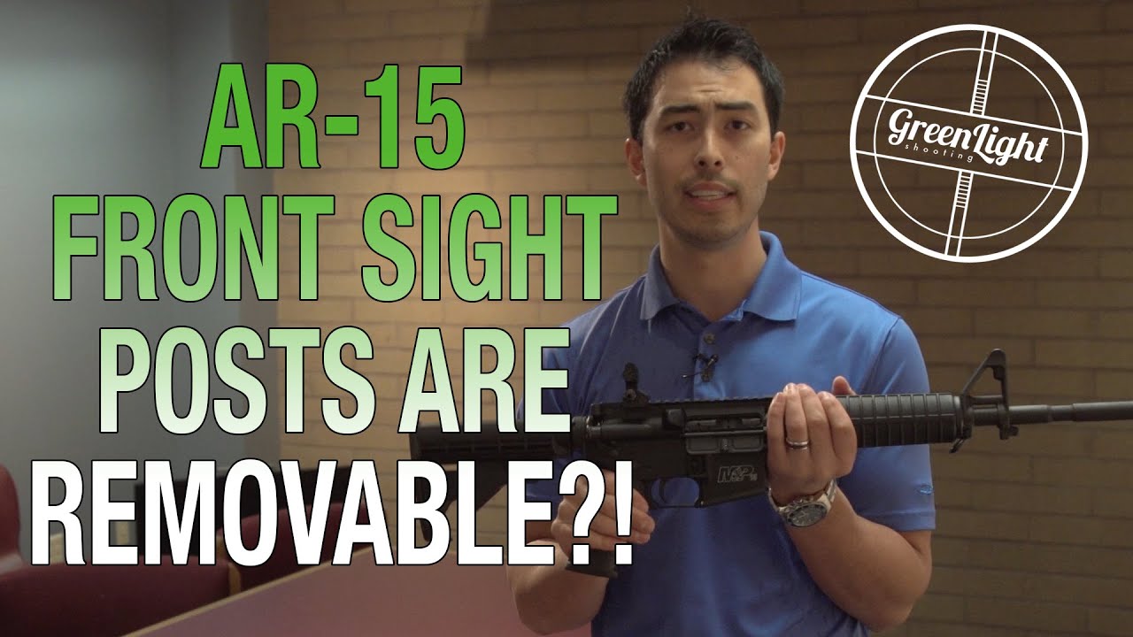 AR-15 Front Sight Posts Are Removable?! - YouTube