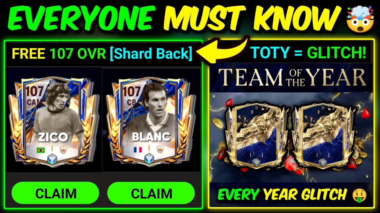 GLITCHY TOTY Back, FREE 107 OVR & Event Format - THINGS TO DO in TOTY ...