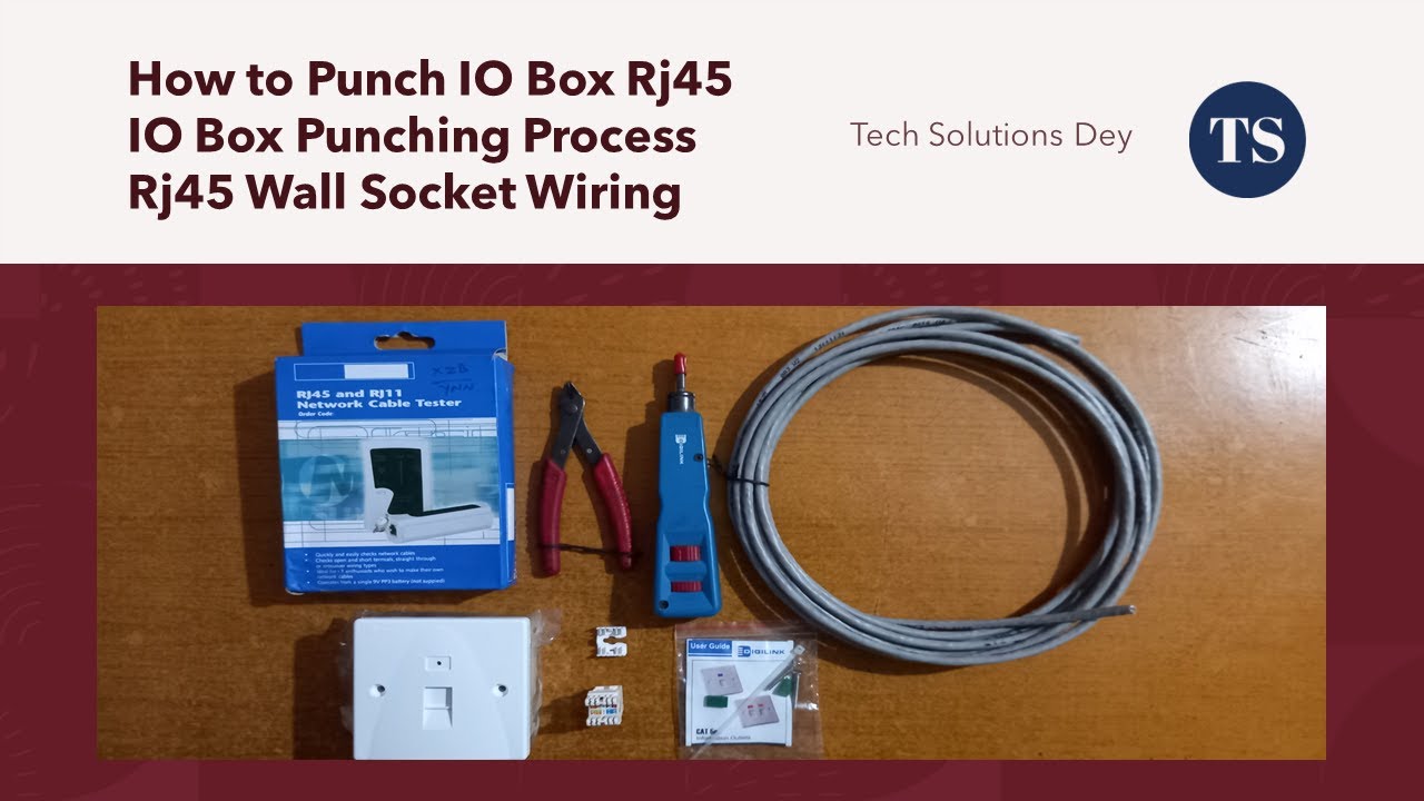 How to Punch IO Box Keystone | IO Color Coding | IO Box punching ...