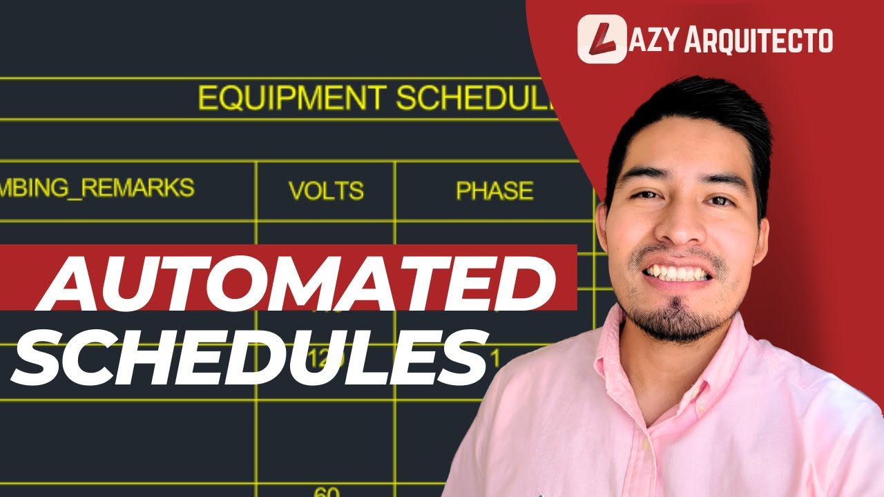 AutoCAD Equipment Schedules: From Tedious to Automated | LazyArquitecto ...