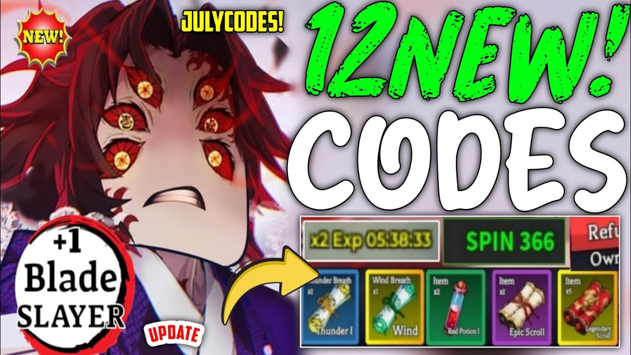 ⚠️New! Codes⚠️ +1 Blade Slayer Codes 2024 - Roblox +1 Blade Slayer ...