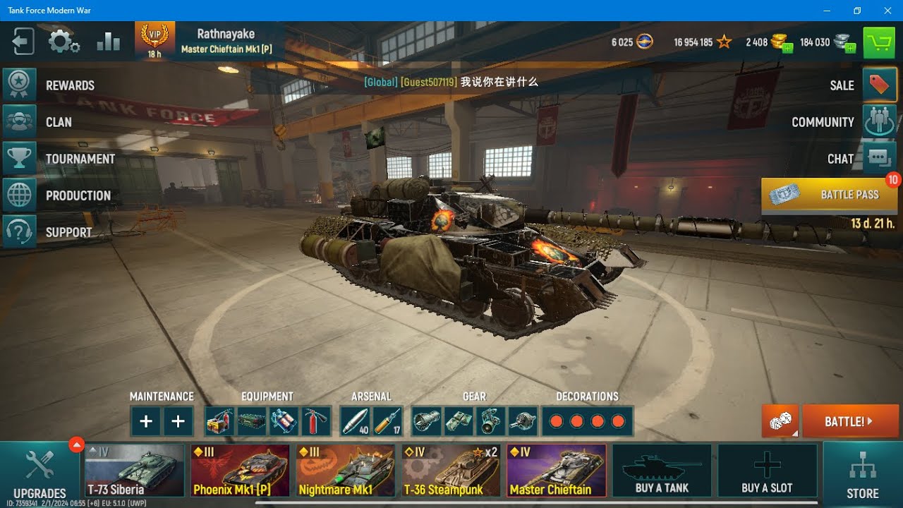 Tank Force Modern War #32 - MY NEWEST MASTER CHIEF MK1 TANK - YouTube