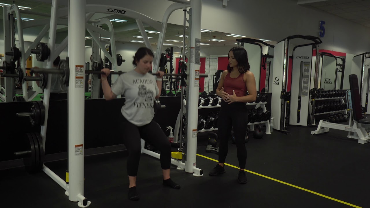 Smith Machine 90 degree Squat - YouTube