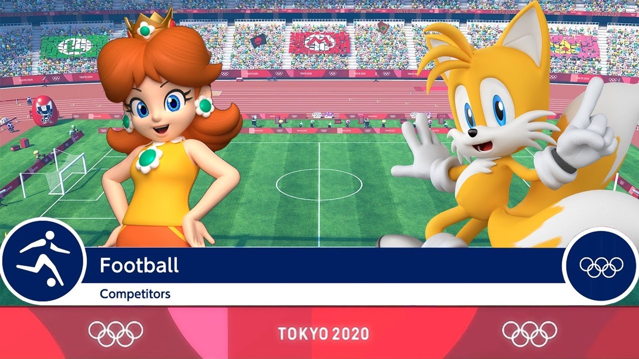 Mario & Sonic at the Tokyo 2020 Olympic Games - Daisy/Amy Vs. Tails ...