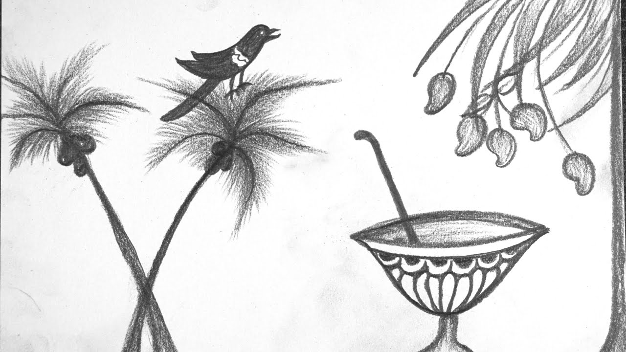 Ugadi Drawing Easy || Ugadi Festival Drawing Easy || Drawing For Kids ...