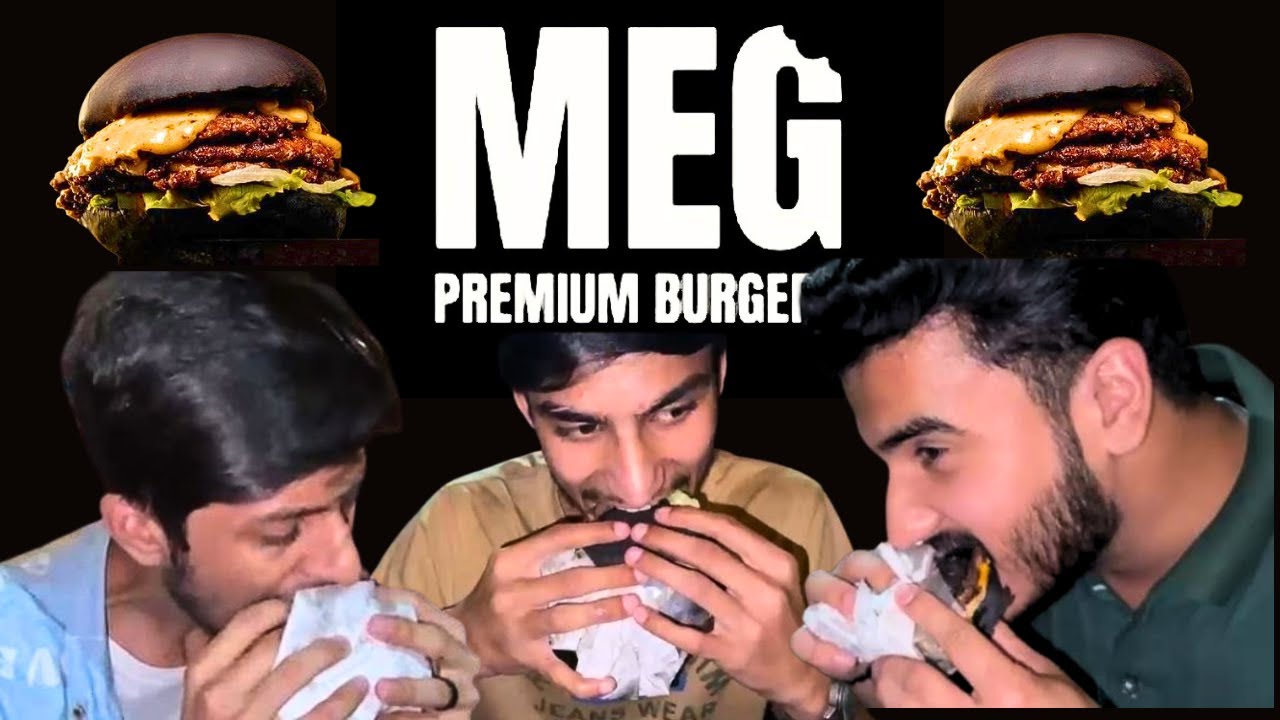 MEG ( Premium Burgers ) Review | Black Burgers | Vlogs By UJ | - YouTube