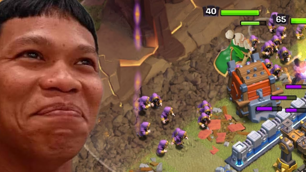 54 Wizard Attack In War 🤣 | @ClashOfClans - YouTube
