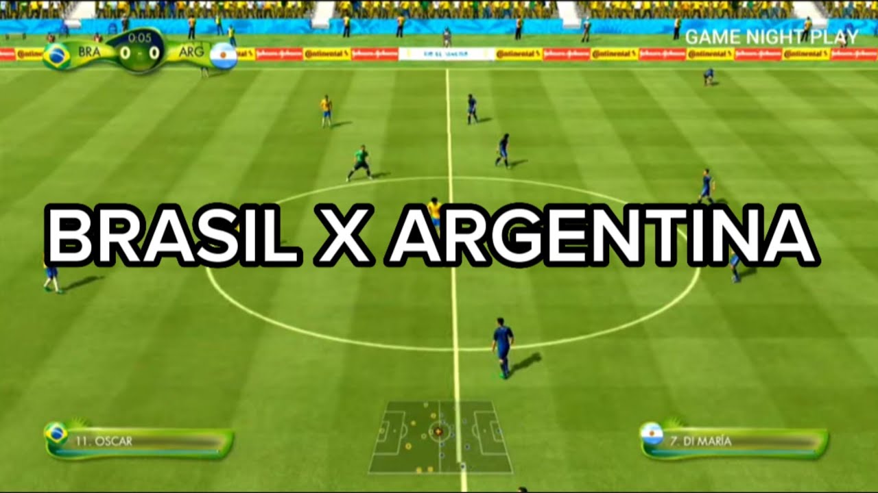 FIFA WORLD CUP BRASIL 14 PS3 BRASIL X ARGENTINA - YouTube