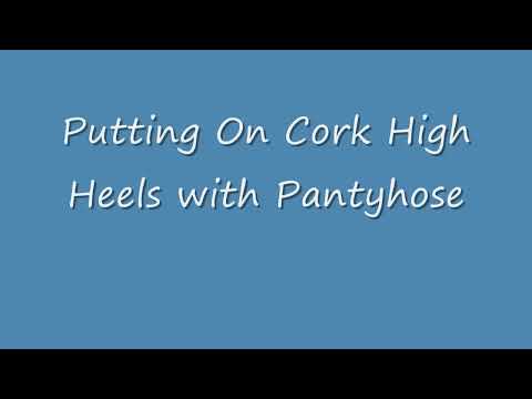 High Heels with Pantyhose and open toes