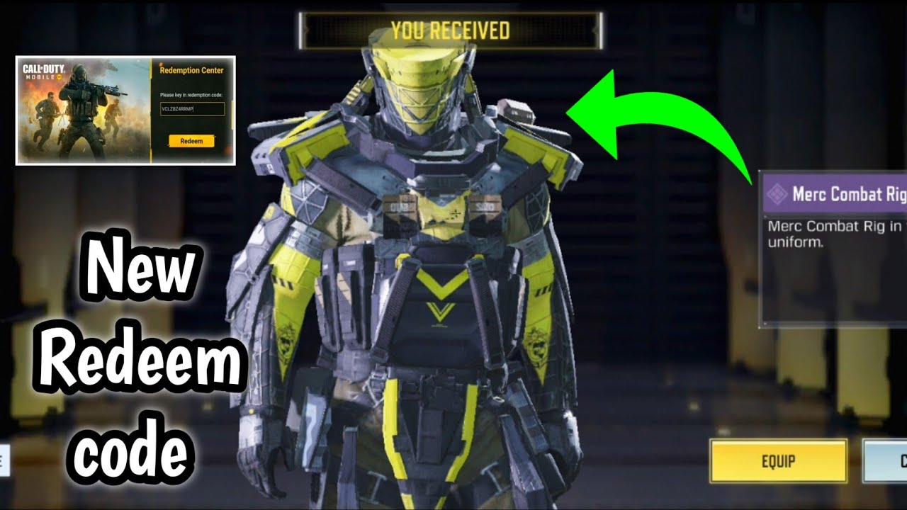 Codm character skin new Redeem code 2025 | codm Skin Redeem code 2025 ...