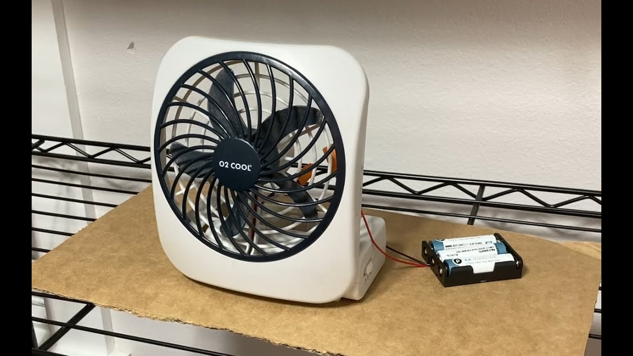 6" O2 COOL Battery Fan. - YouTube